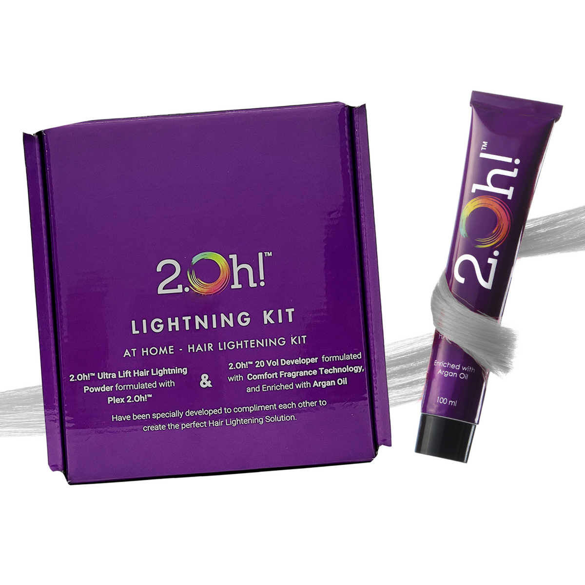 Steel Grey DIY Combo : Hair Bleach Kit + Semi Permanent Hair Color – 2.Oh!