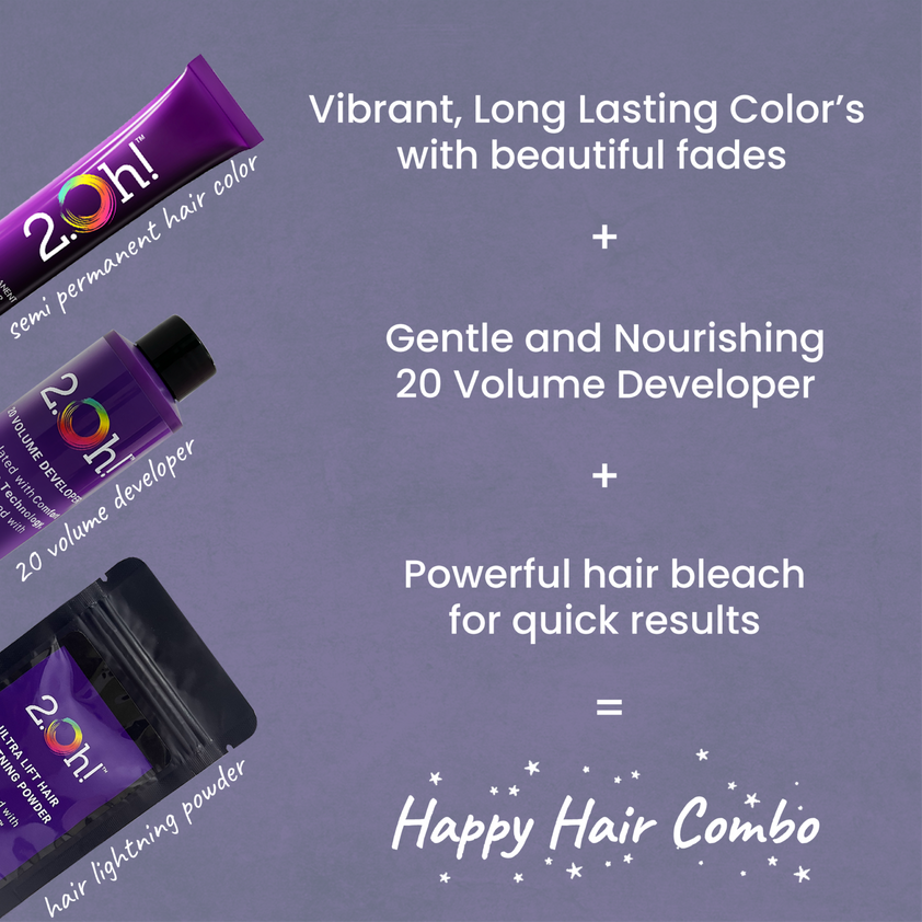 Cerulean Blue Combo: Lightning Kit + Semi Permanent Hair Color – 2.Oh!