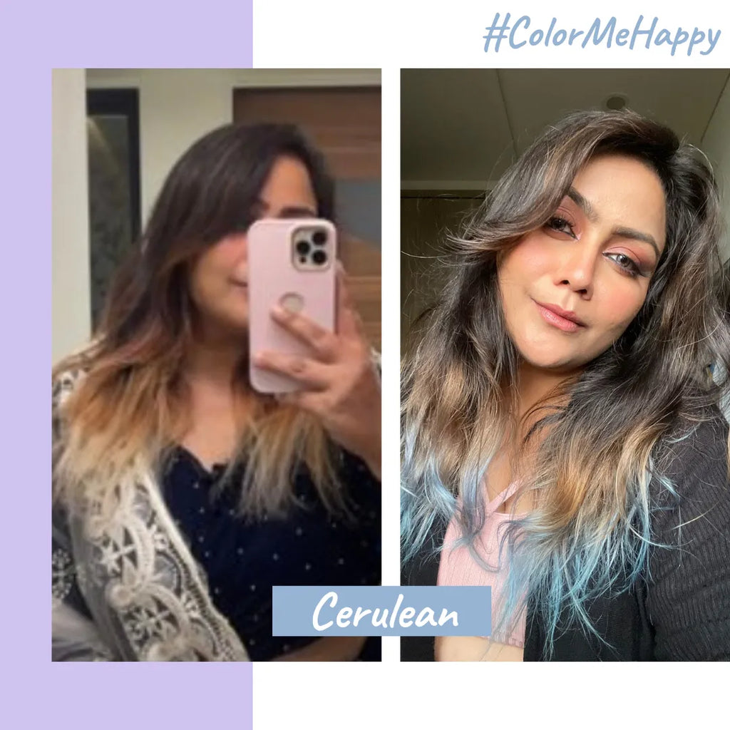 Cerulean DIY Combo : Hair Bleach Kit + Semi Permanent Hair Color – 2.Oh!